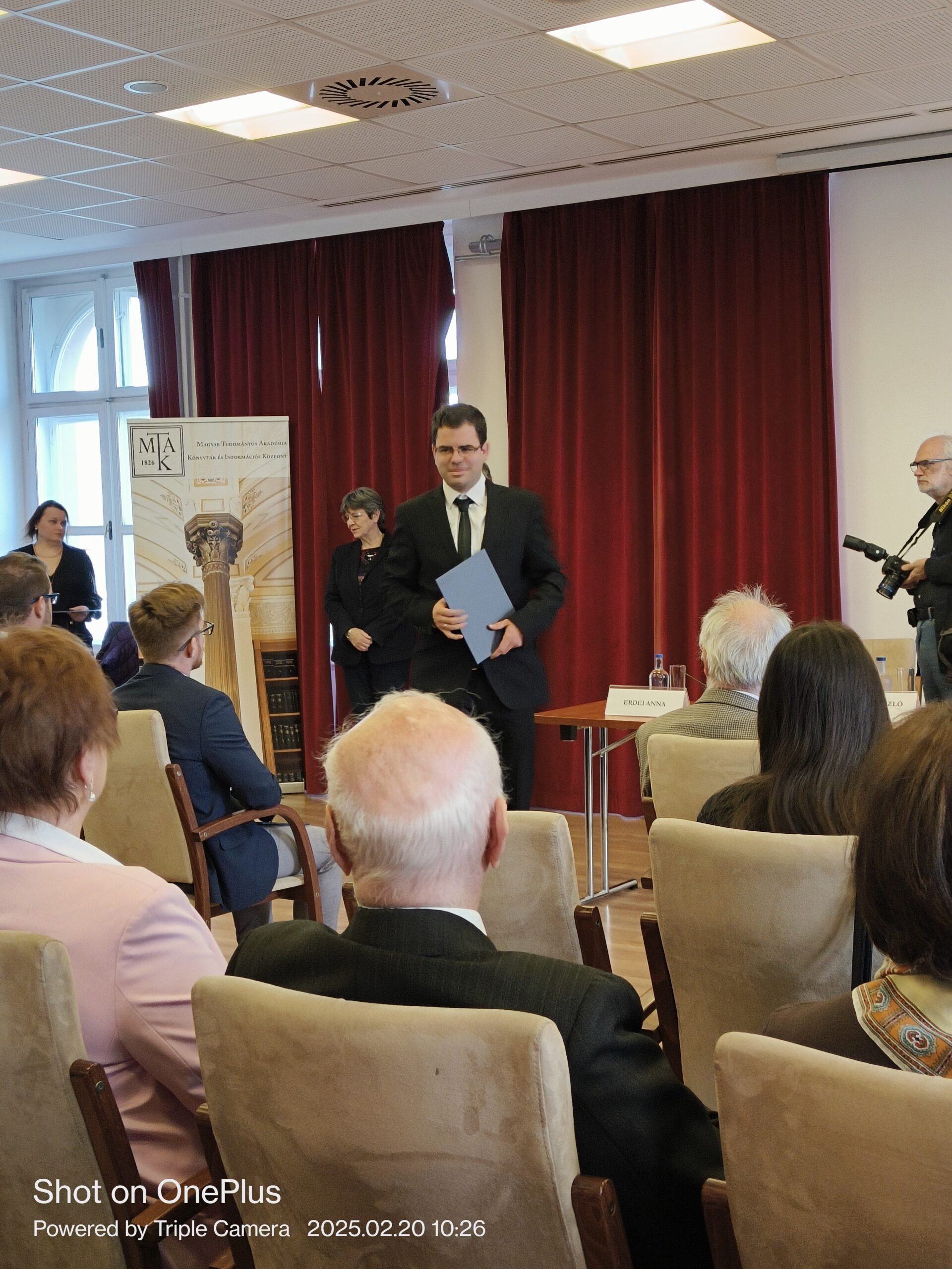 Pálinkás András MTA Ifjúsági díjat nyert - HUN-REN Energiatudományi ...